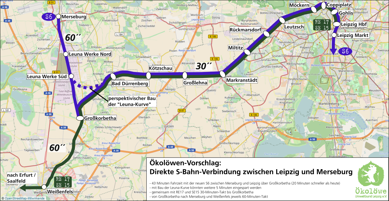 Erfolg: Neue S-Bahn von Leipzig nach Merseburg kommt - Ökolöwe